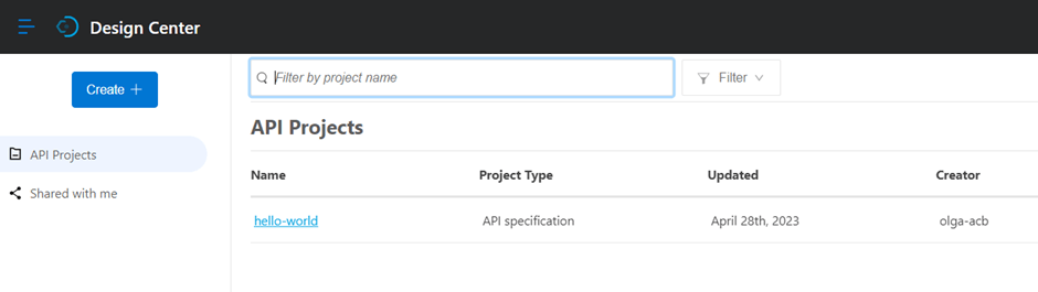 How to design an API in Anypoint Code Builder