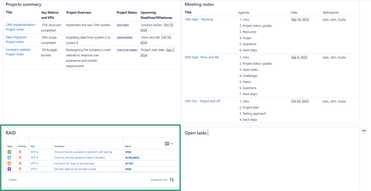 How to set up Confluence to manage multiple projects
