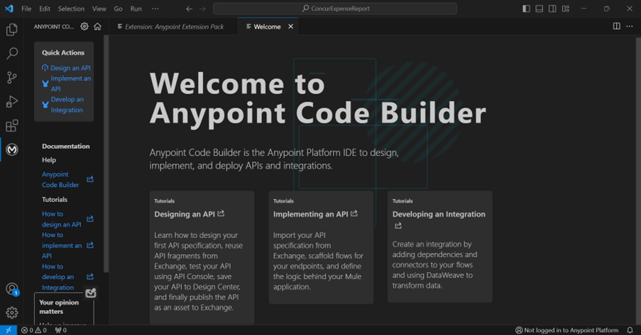 Anypoint Code Builder for Desktop Anypoint Code Builder for Desktop