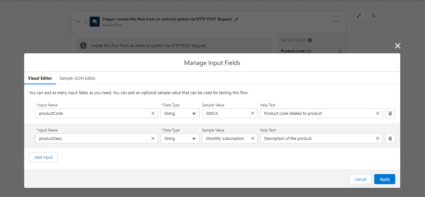 Invoke composer flow from Salesforce Flow